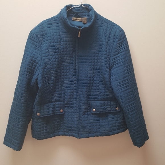 Jane Ashley | Jackets & Coats | Jane Ashley Teal Quilted Jacket Sz ...